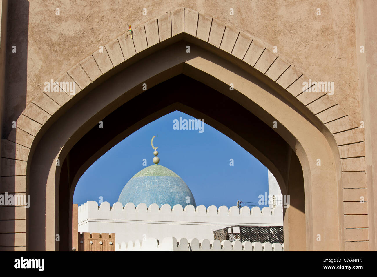 Entrance Gate of Muscat Souq, oman, architecture Stock Photo - Alamy