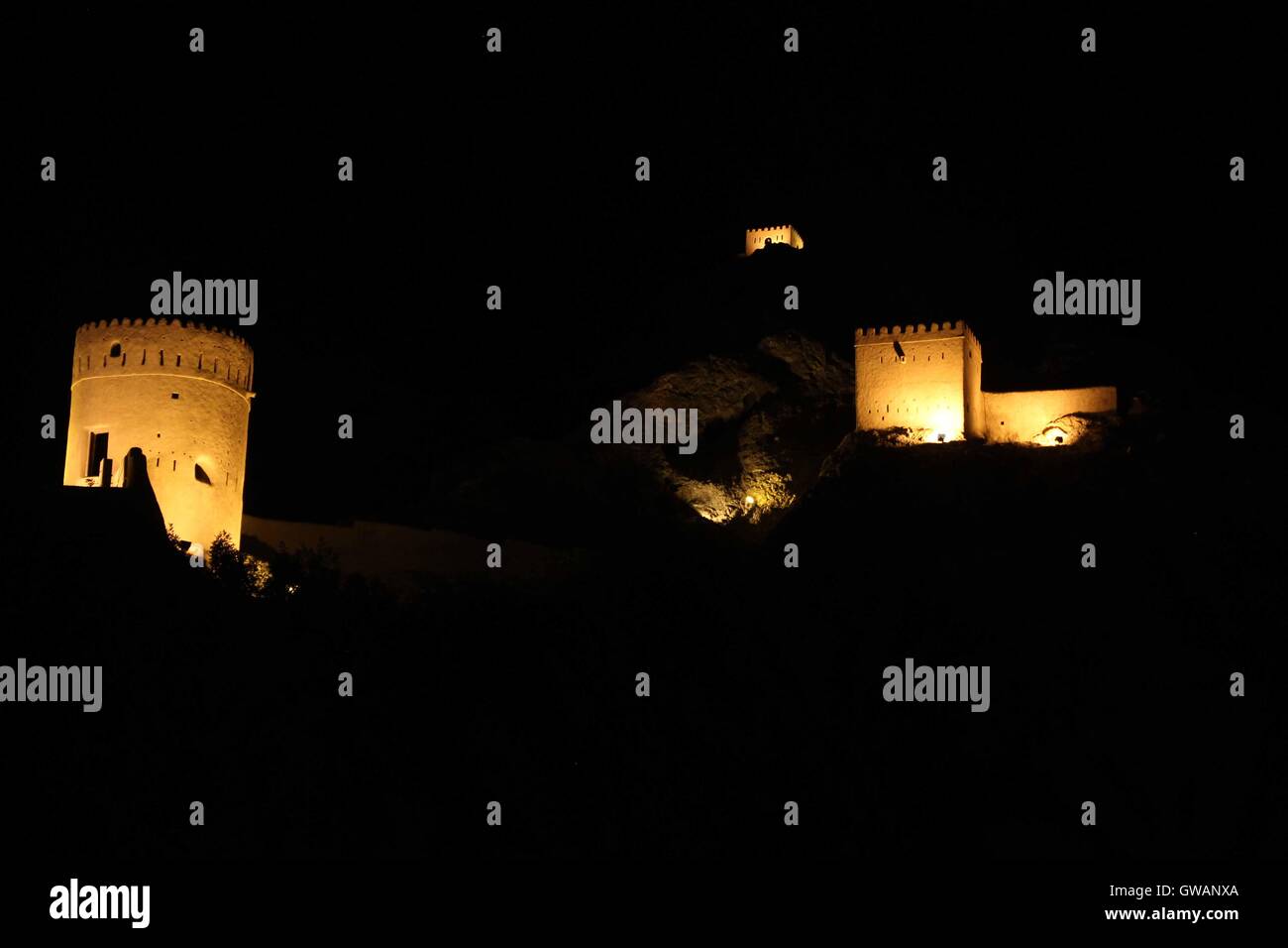 Watchtower fort muscat oman hi-res stock photography and images - Alamy