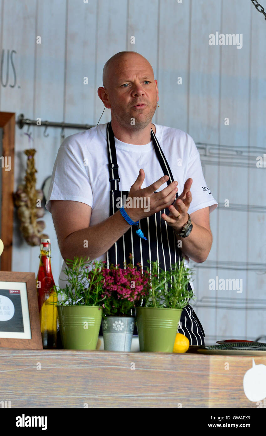 Tom Kerridge at The Big Feastival at Alex James' Farm August, 2016 in ...