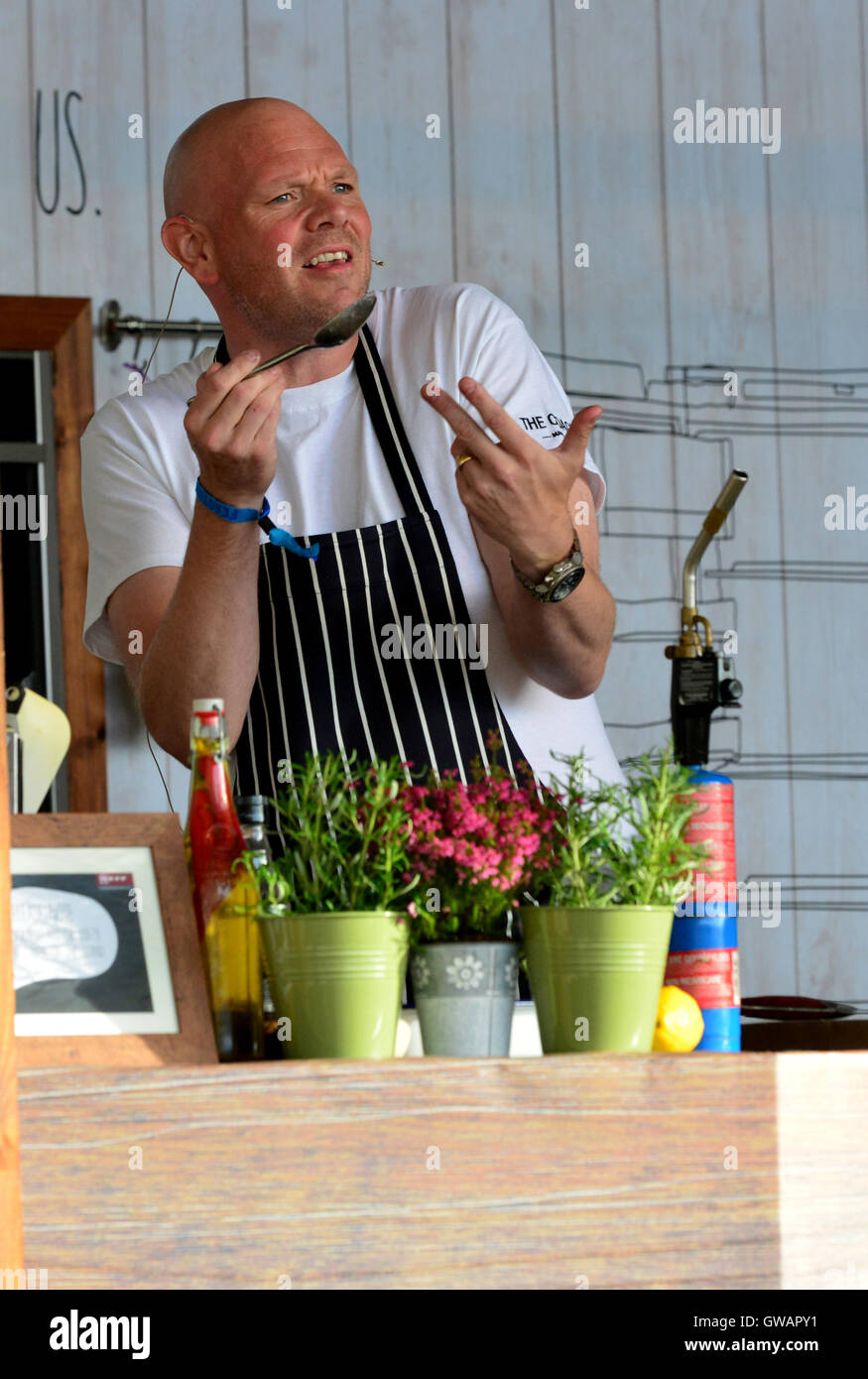 Tom Kerridge at The Big Feastival at Alex James' Farm August, 2016 in ...
