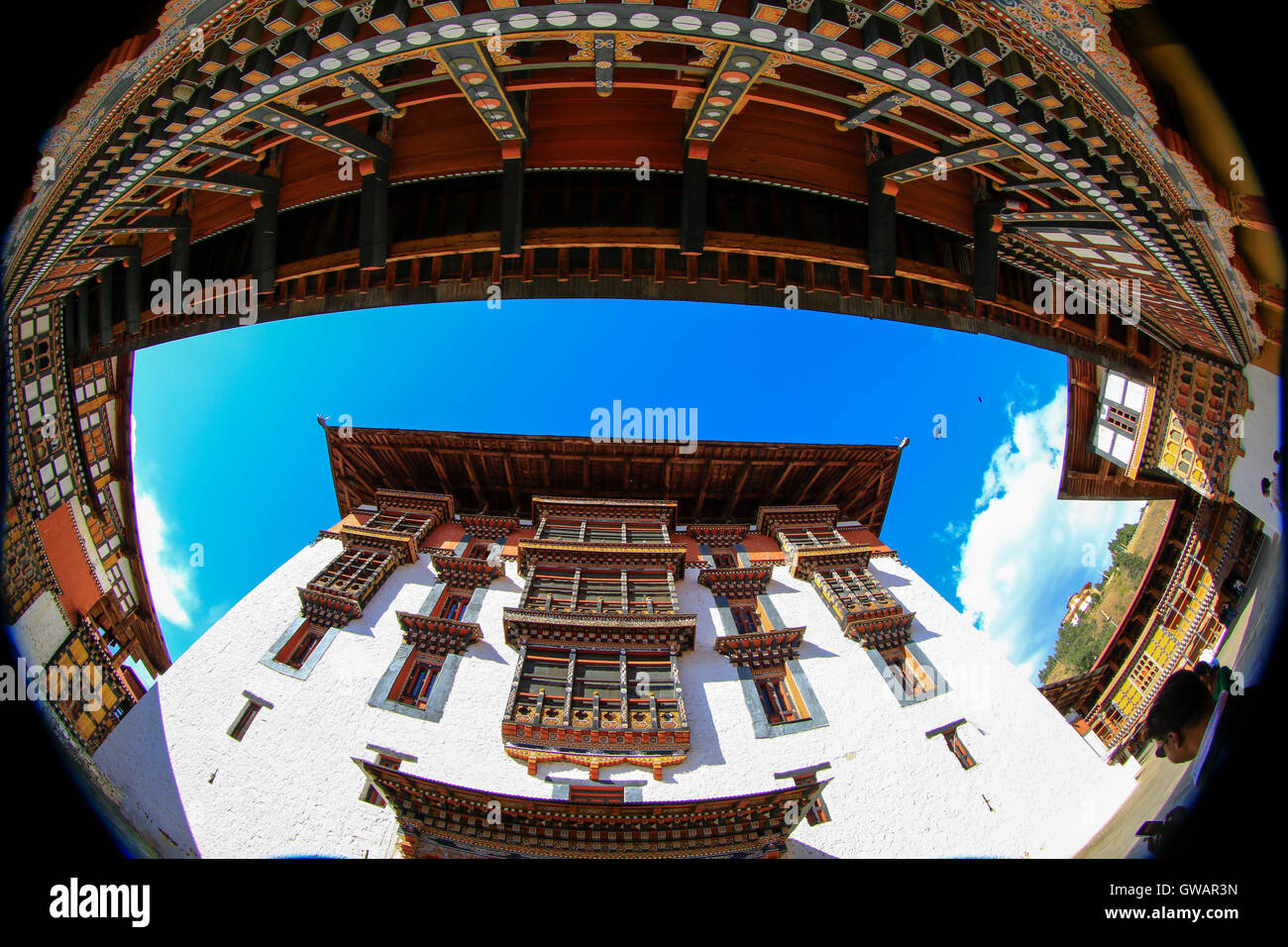 Inside view of the Paro Dzong, Paro, Bhutan Stock Photo - Alamy