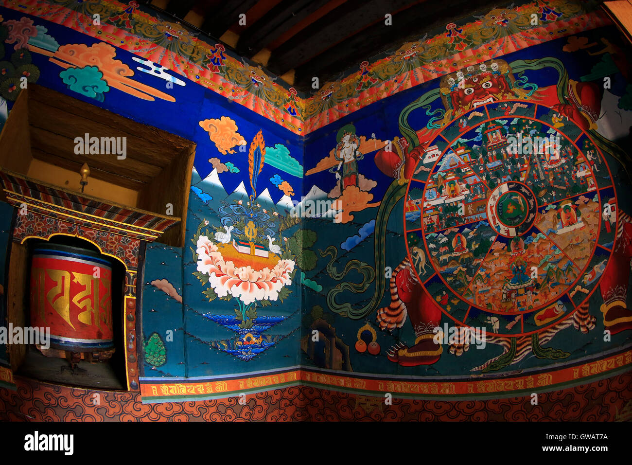 Traditional bhutanese painting hi-res stock photography and images - Alamy