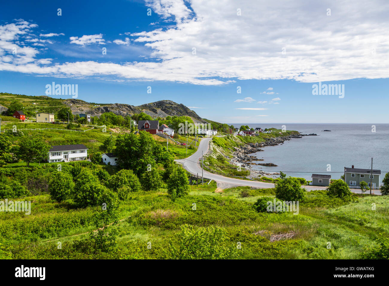 The small fishing village of Freshwater, Newfoundland and Labrador ...