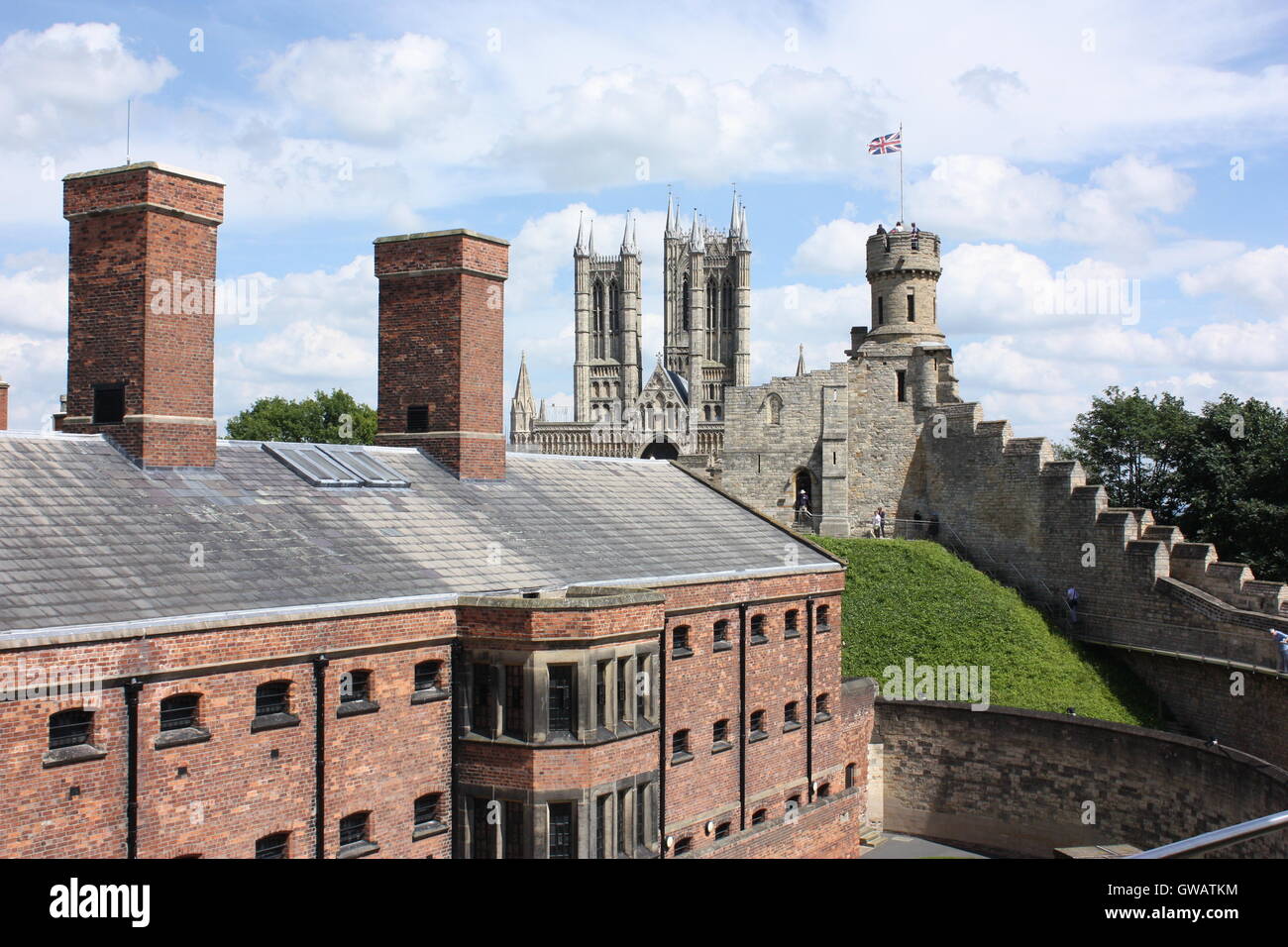 The former prison inside Lincoln Castle, Lincolnshire, england, uk ...