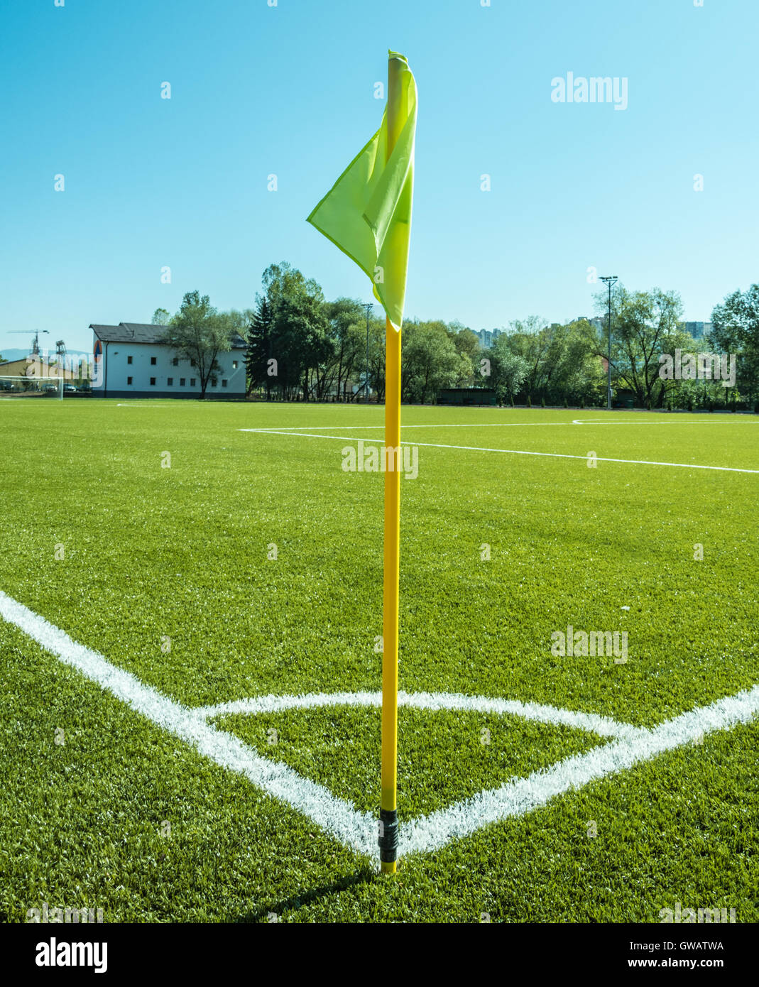 Pitch corner flag hi-res stock photography and images - Alamy