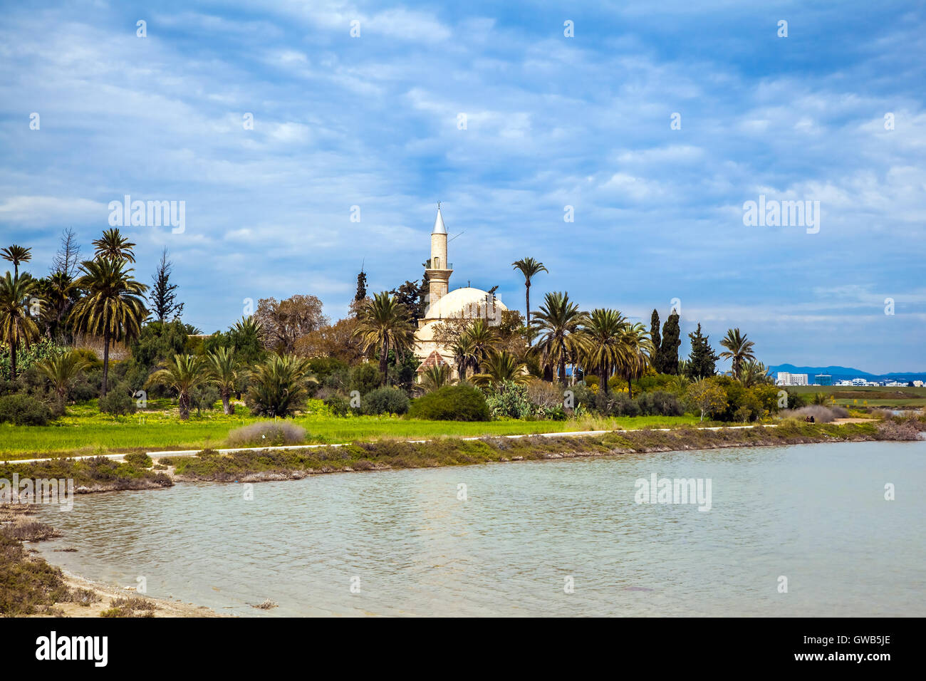 Hala Sultan Tekke or the Mosque of Umm Haram Stock Photo - Alamy