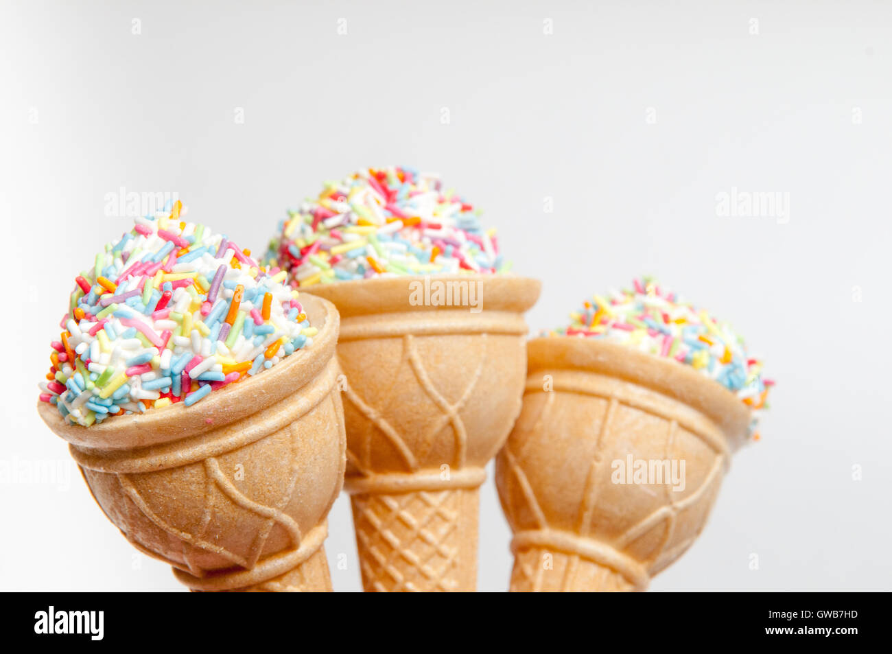 Ice cream shaped high calorie sweet snack Stock Photo - Alamy