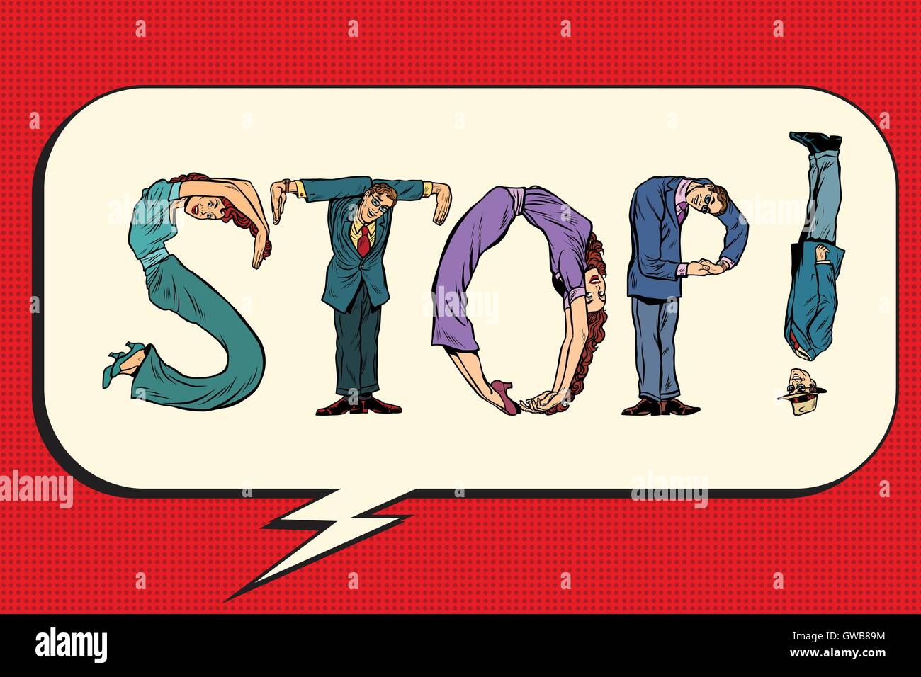 Pop art figures Stock Vector Images - Alamy