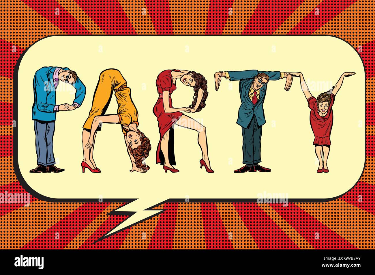 Party word Stock Vector Images - Alamy