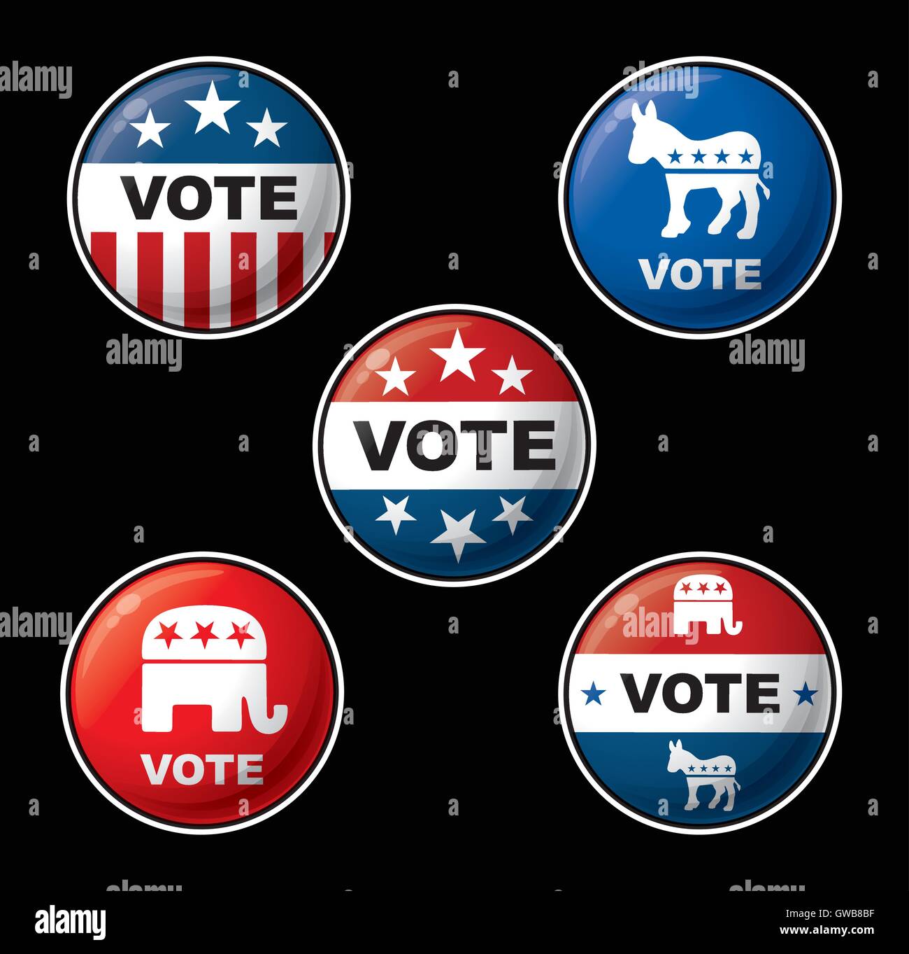 Democratic national campaign Stock Vector Images - Alamy