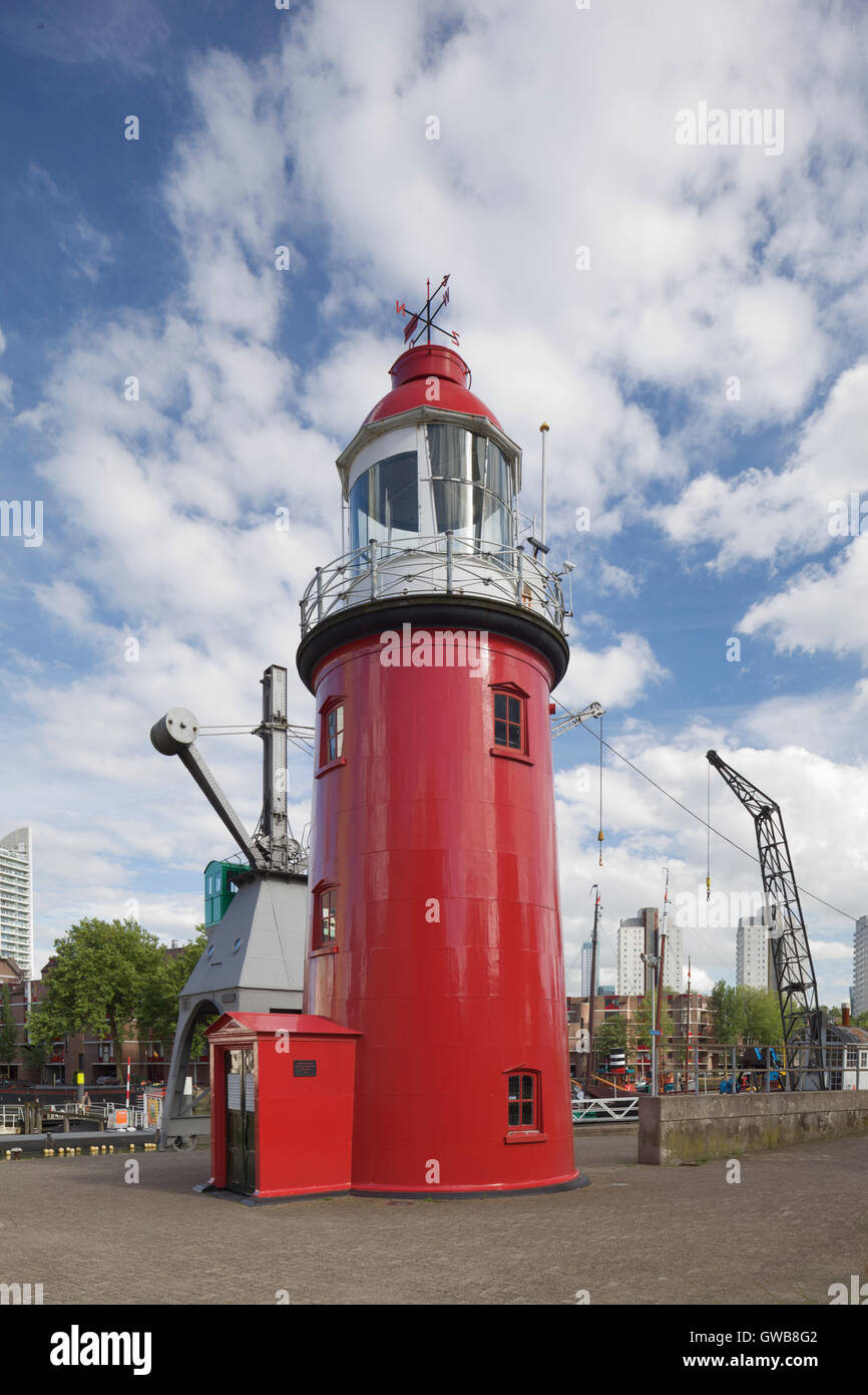 Lighthouse at the Maritime museum, Rotterdam Stock Photo - Alamy