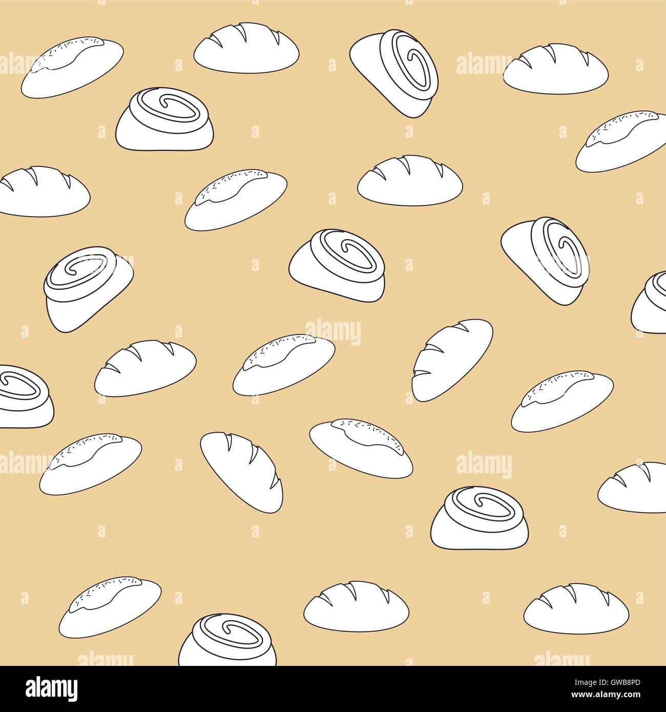 bread pattern background image Stock Vector Image & Art - Alamy