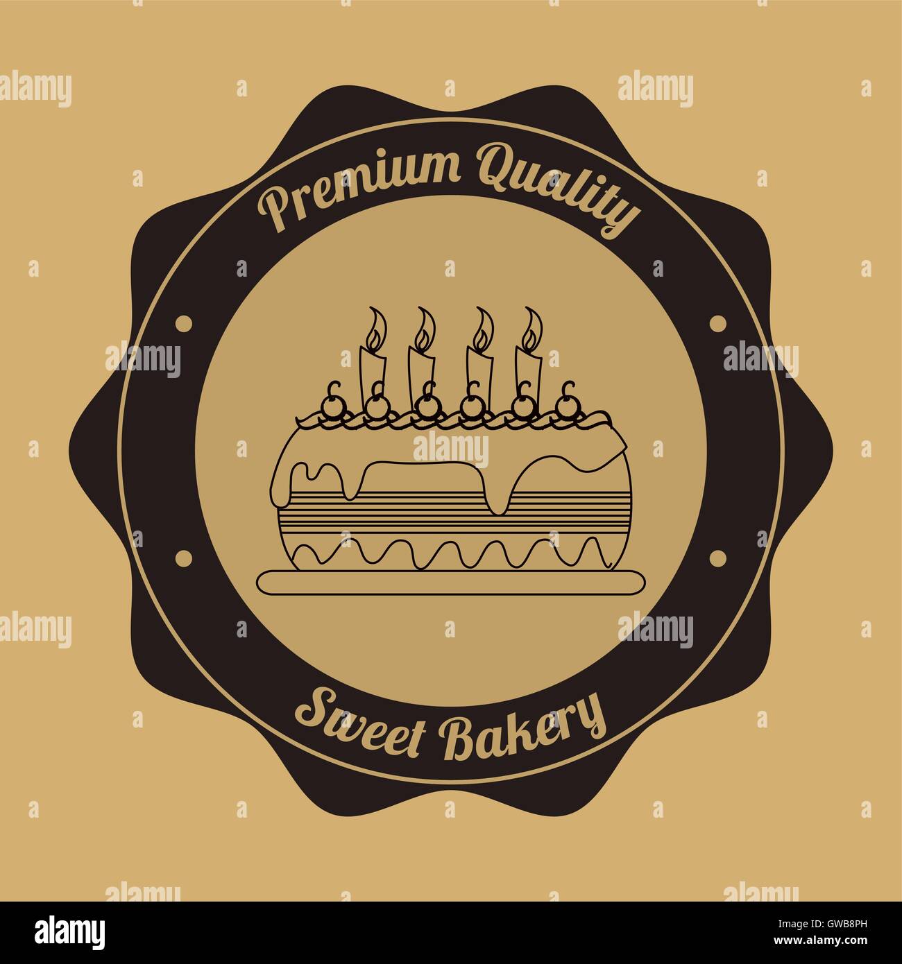 cake bakery related emblem image Stock Vector Image & Art - Alamy
