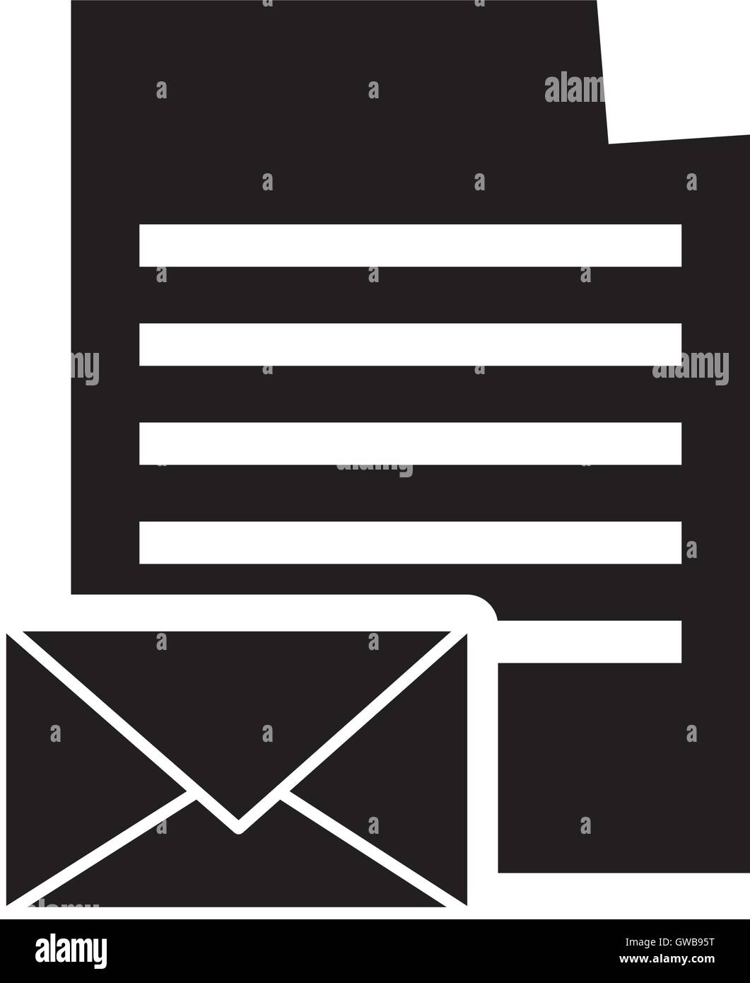 Envelope computer storage Stock Vector Images - Alamy