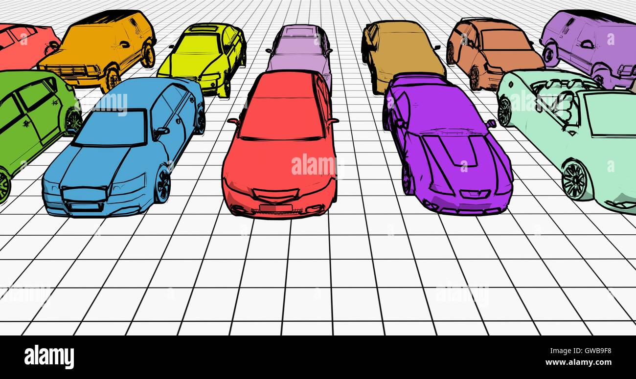 Animated Cars Moving