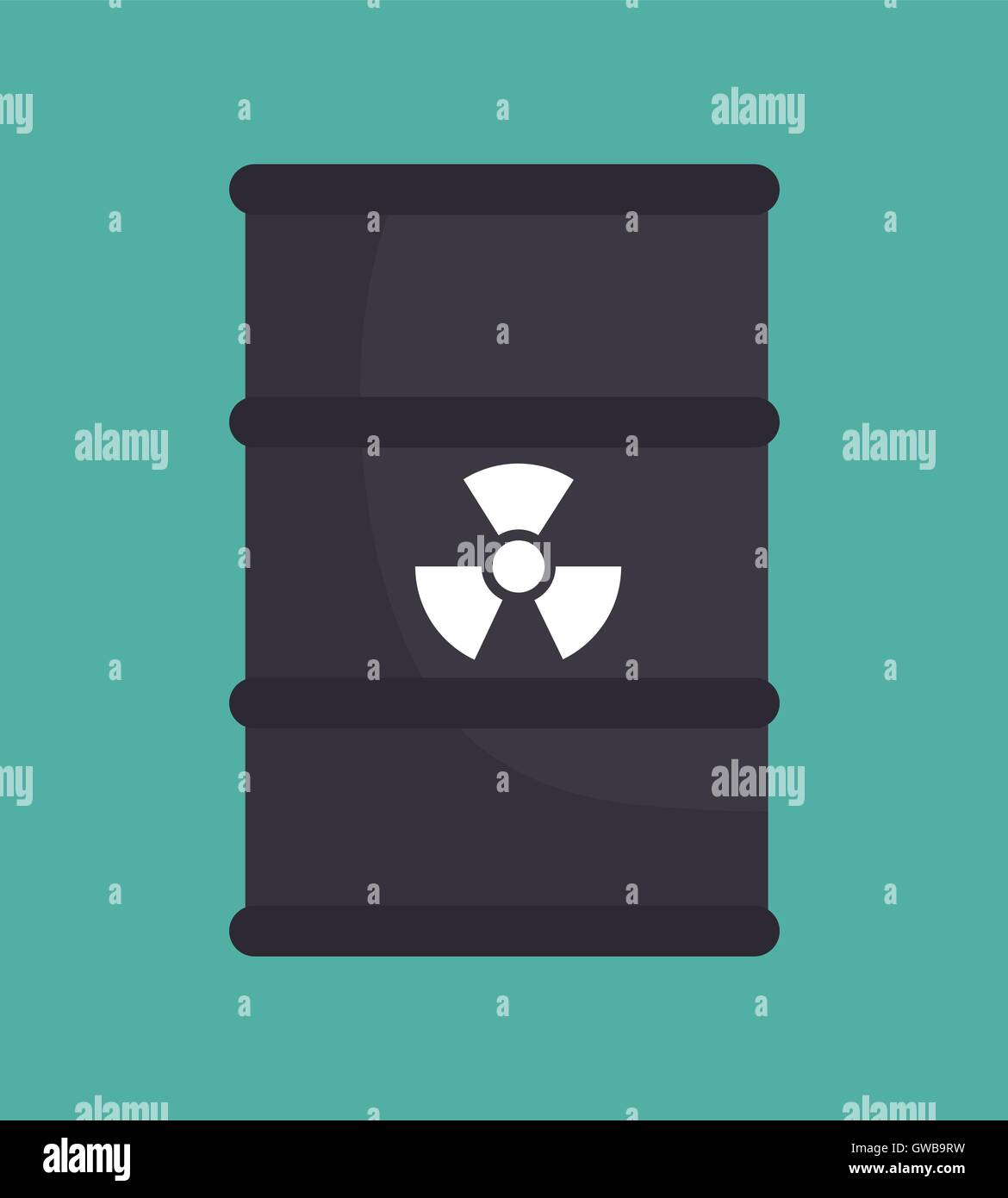barrel nuclear radiation design isolated Stock Vector Image & Art - Alamy