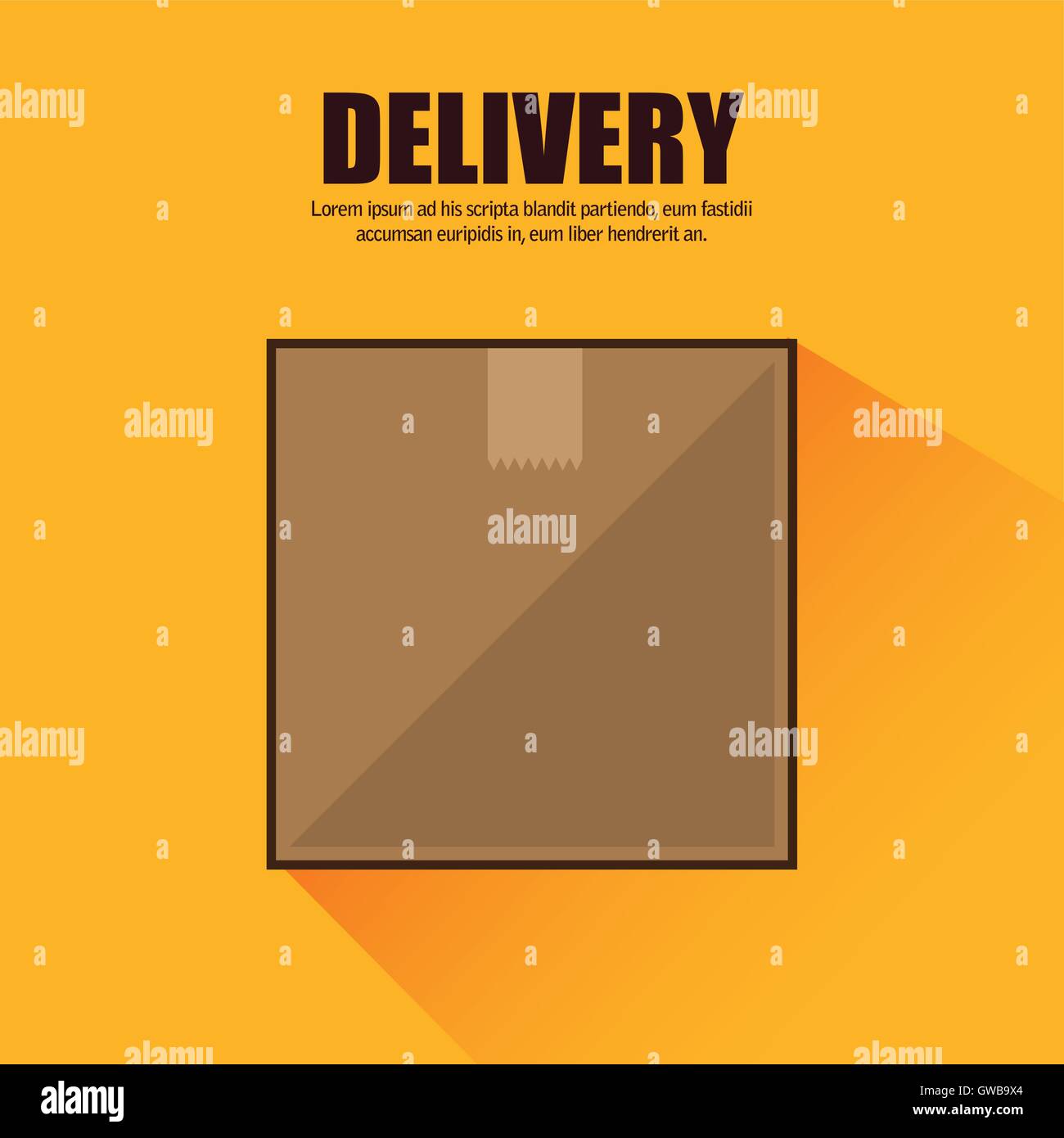 cardboard box cargo shipping design isolated Stock Vector Image & Art ...