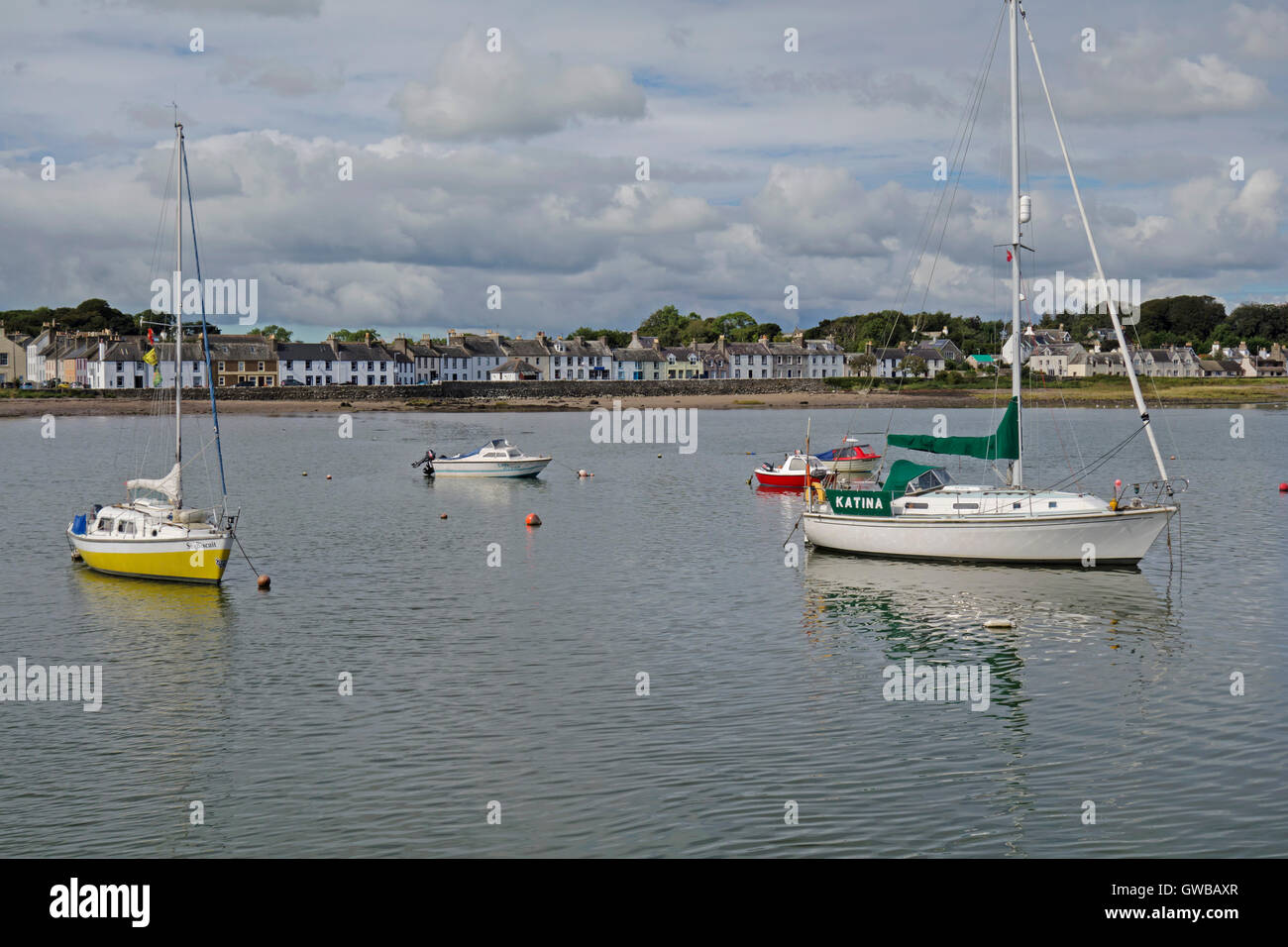 Seaside village of Garlieston in Wigtownshire, Dumfries and Galloway ...