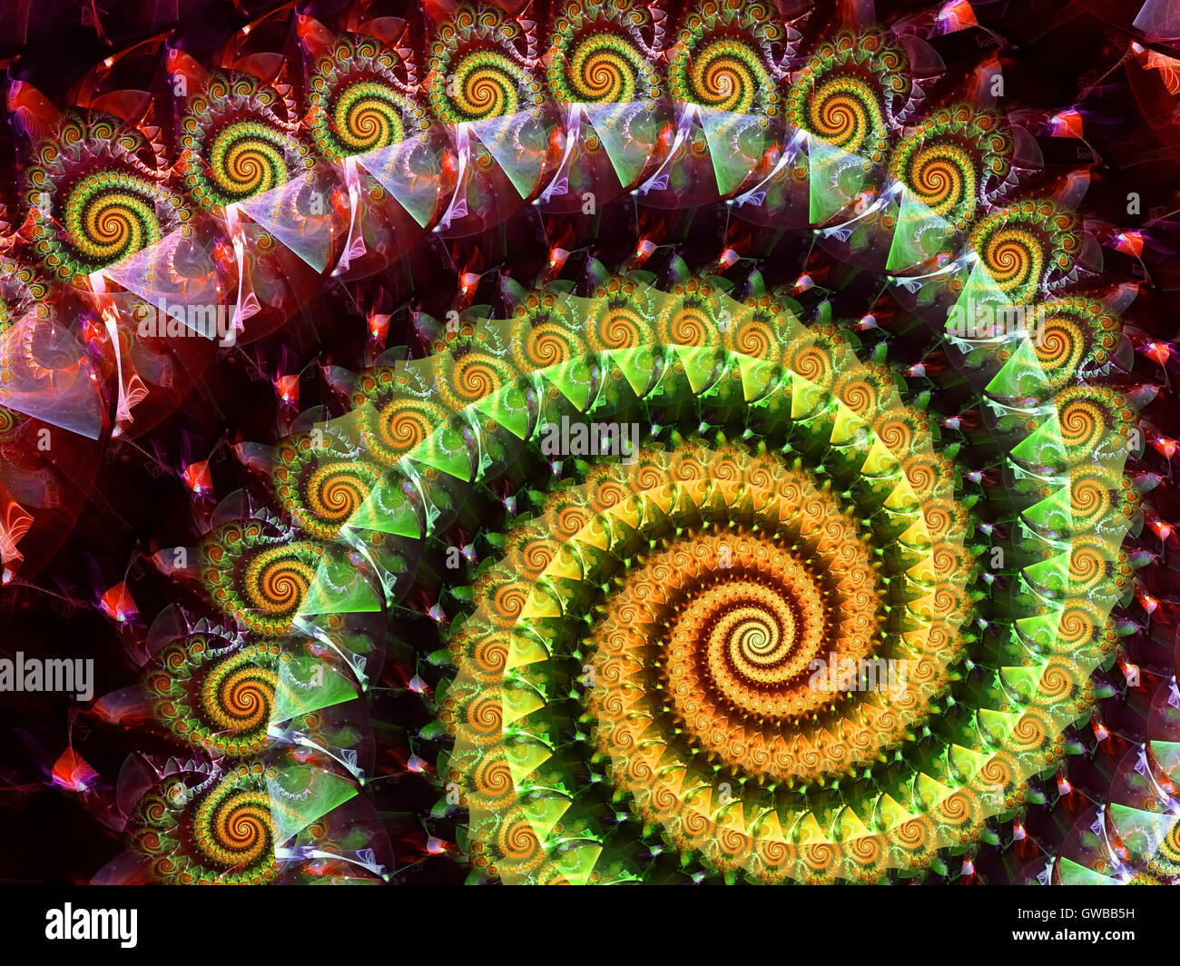 Abstract red spiral background hi-res stock photography and images - Alamy