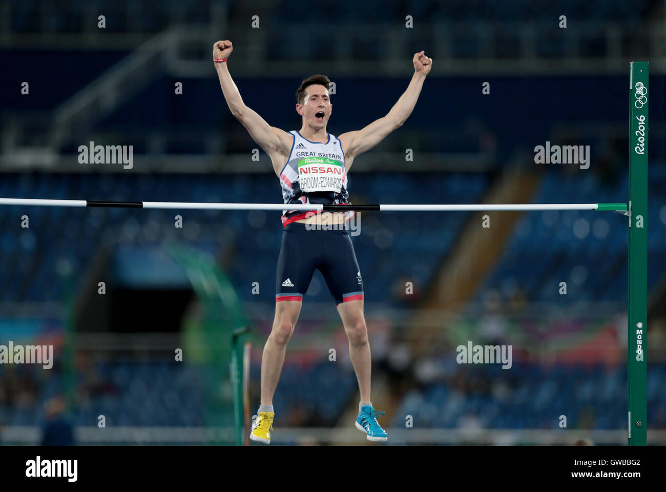 Great Britain's Jonathan Broom-Edwards celebrates during the Men's High ...