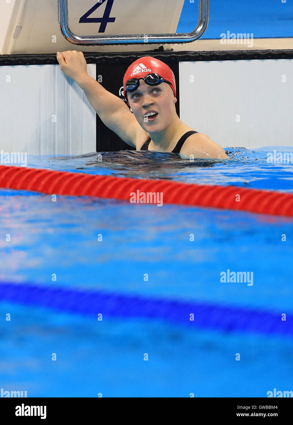 Great Britain's Eleanor Simmonds celebrates winning Gold during the ...