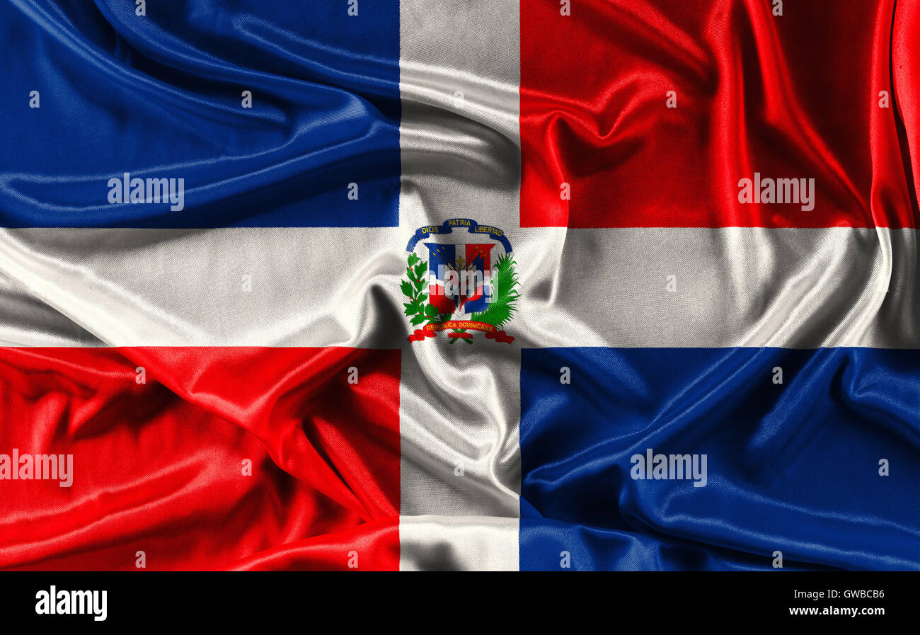 Flag of Dominican Republic Stock Photo - Alamy