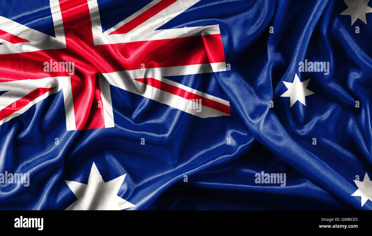 Fabric texture of the flag Australia Stock Photo - Alamy