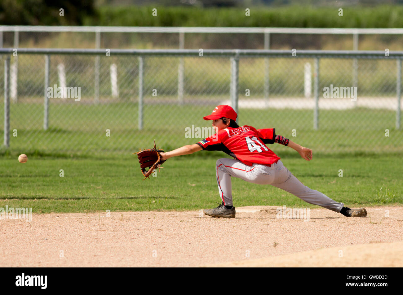 Teen boy baseball ball hi-res stock photography and images - Alamy