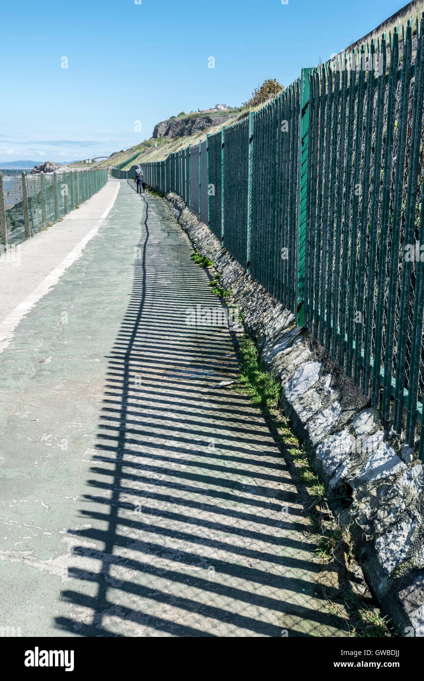 North Wales Cycle path at Penmaenhead Old Colwyn near Colwyn Bay Stock ...