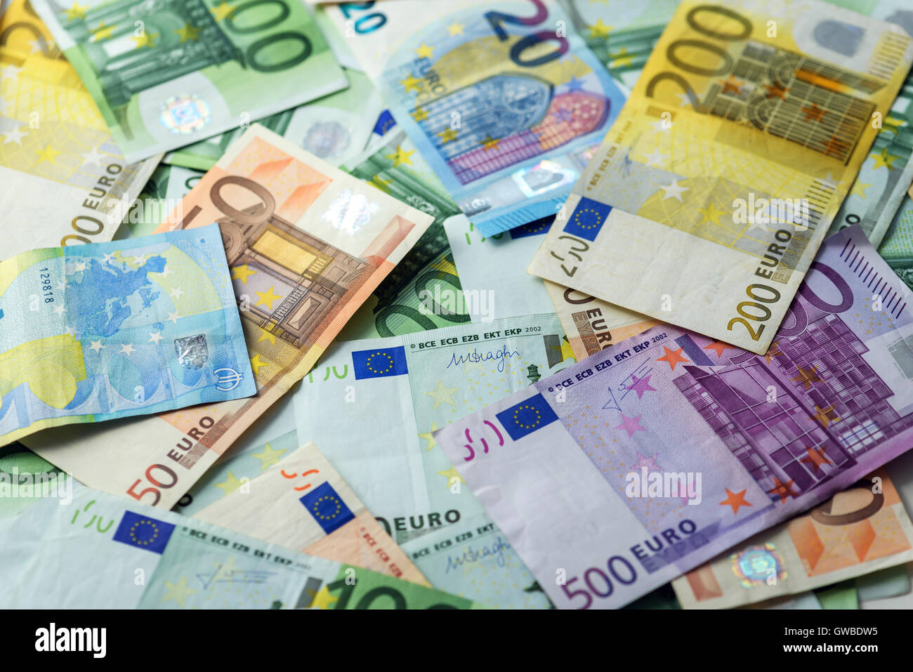 euro cash background closeup Stock Photo - Alamy