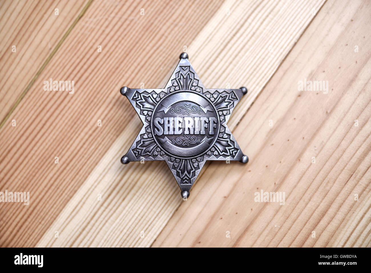 Sheriff badge star hi-res stock photography and images - Alamy