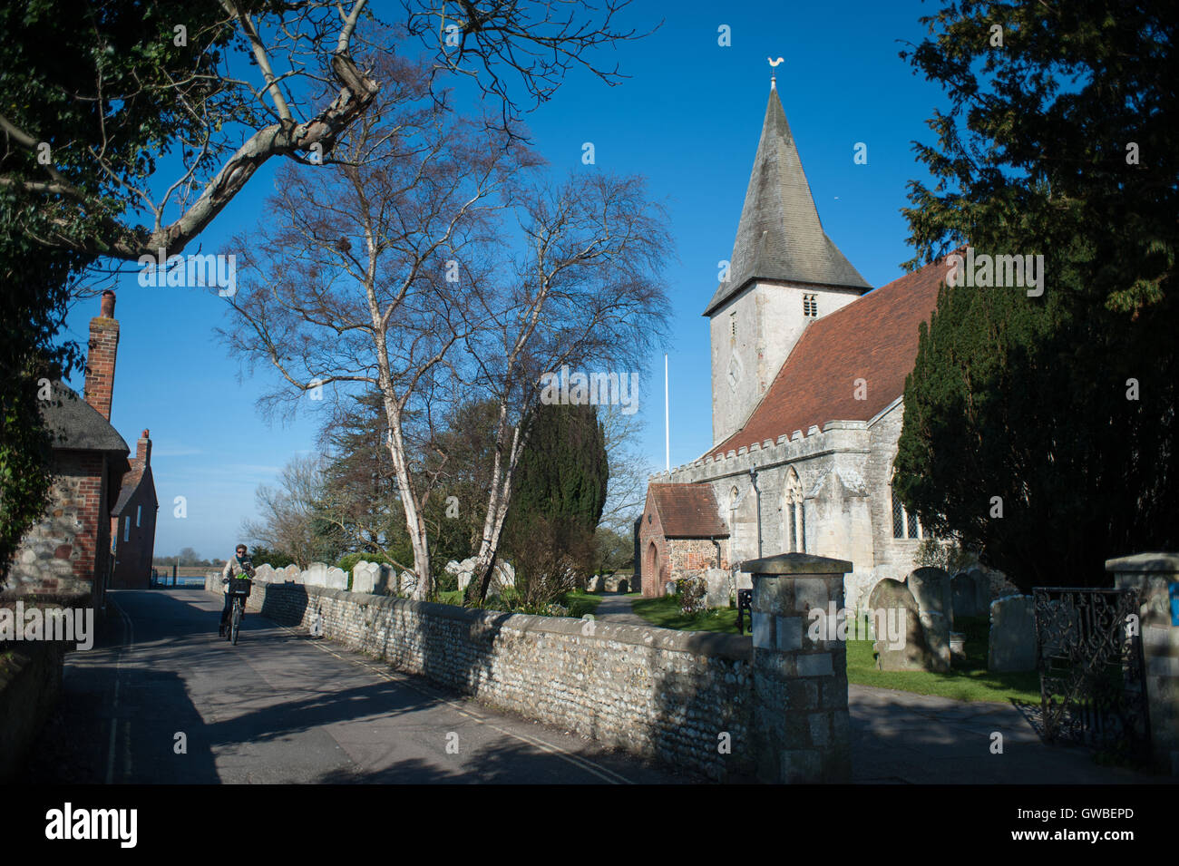 Bosham church churchyard church hi-res stock photography and images - Alamy