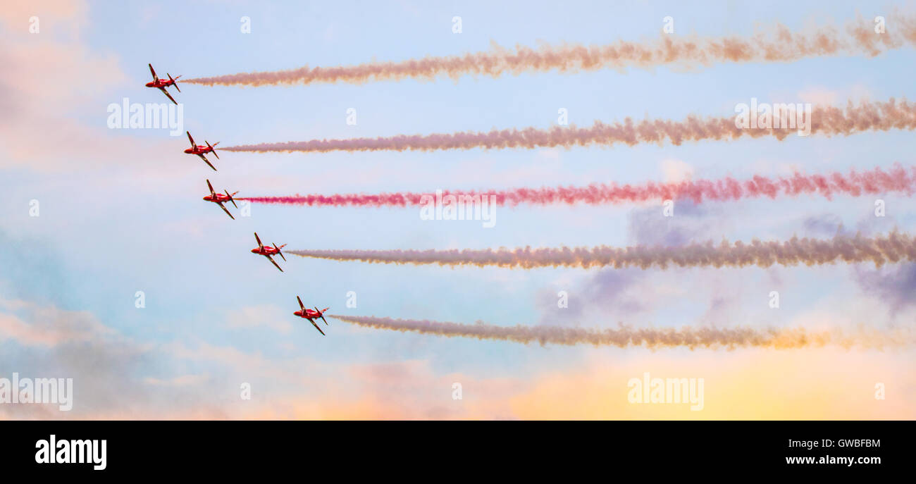 The Royal Air Force Aerobatic Team, the Red Arrows, is one of the world ...