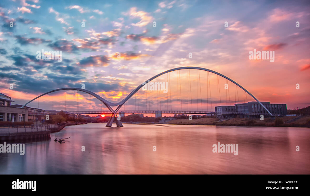 The Infinity Bridge is a public pedestrian and cycle footbridge across ...