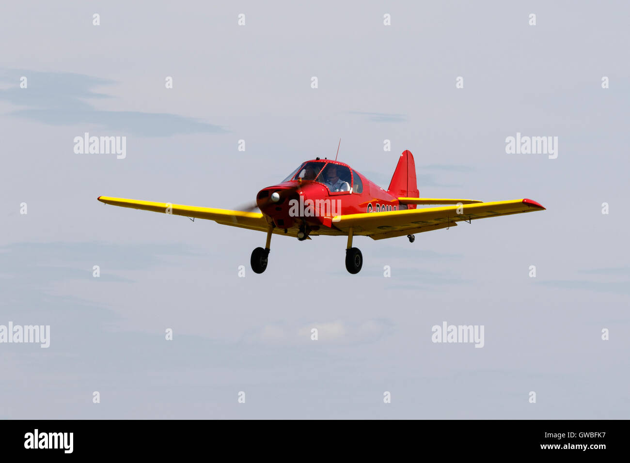 Gardan Minicab GY201 G-BGMJ landing at Breighton Airfield Stock Photo ...