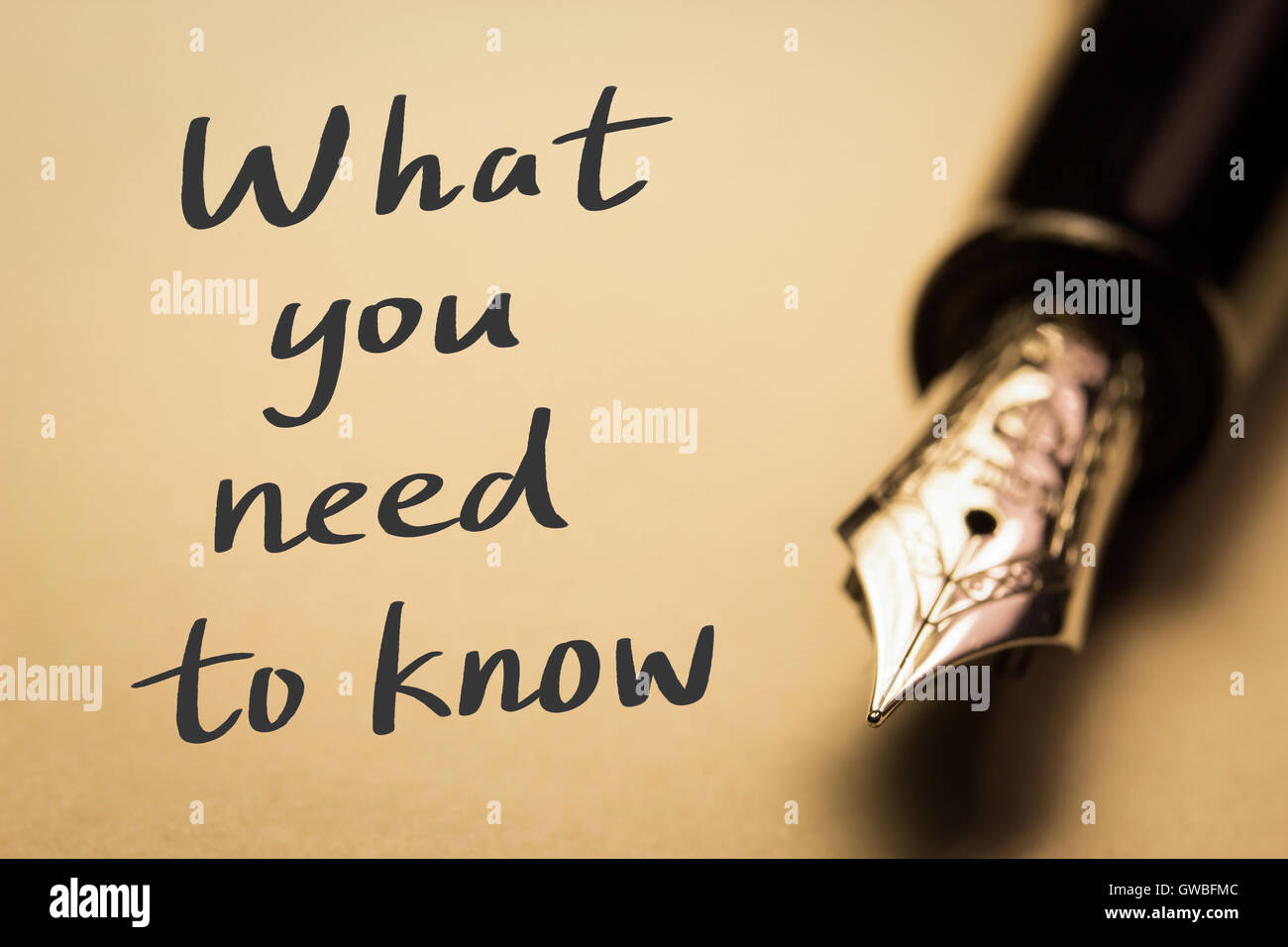 Need to know hi-res stock photography and images - Alamy