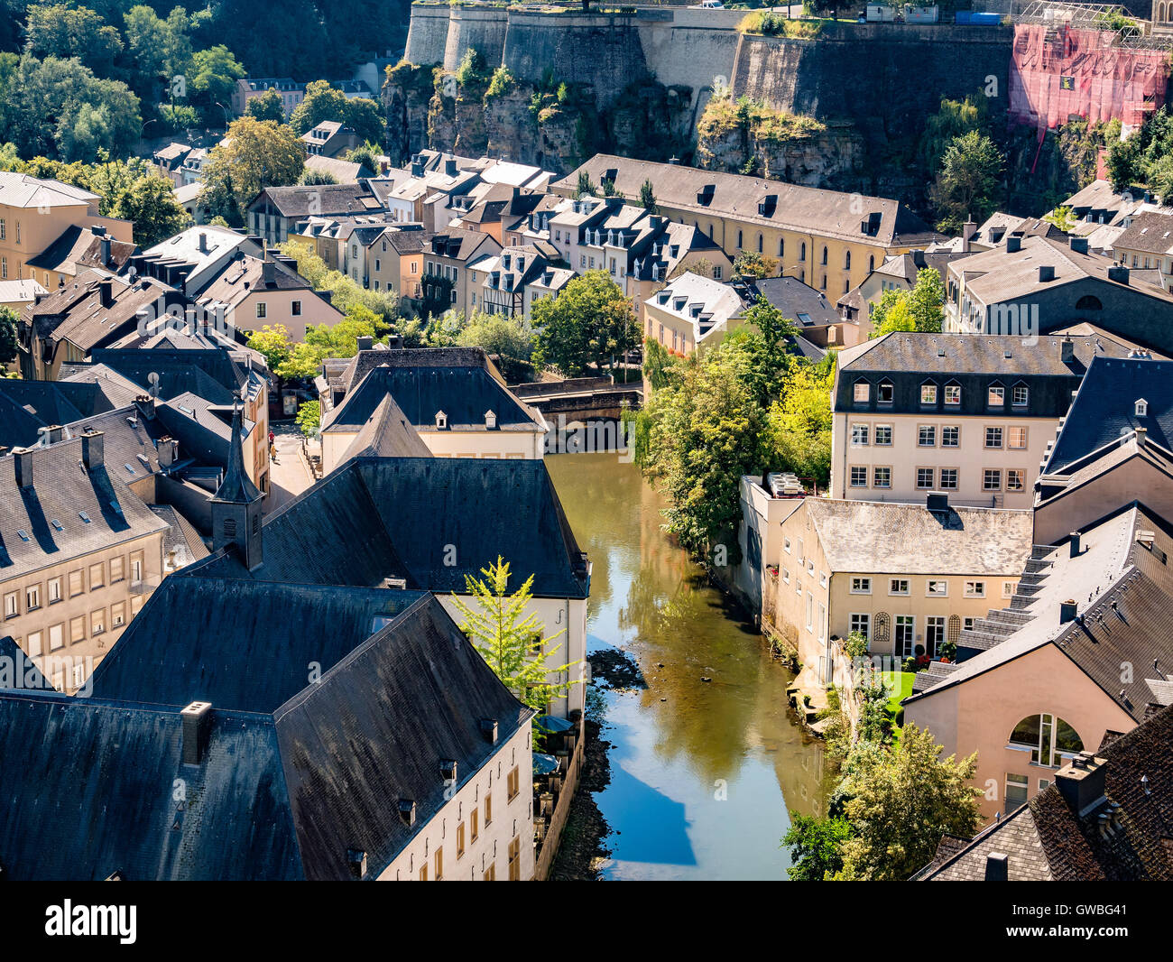 Luxembourg old medieval city with surrounding walls Stock Photo - Alamy