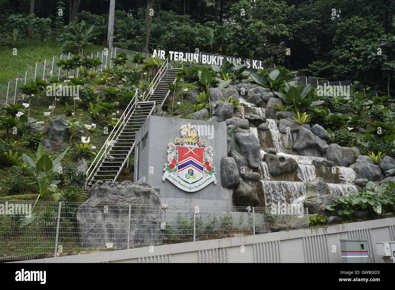 Bukit Nanas waterfalls in downtown Kuala Lumpur, Malaysia Stock Photo ...