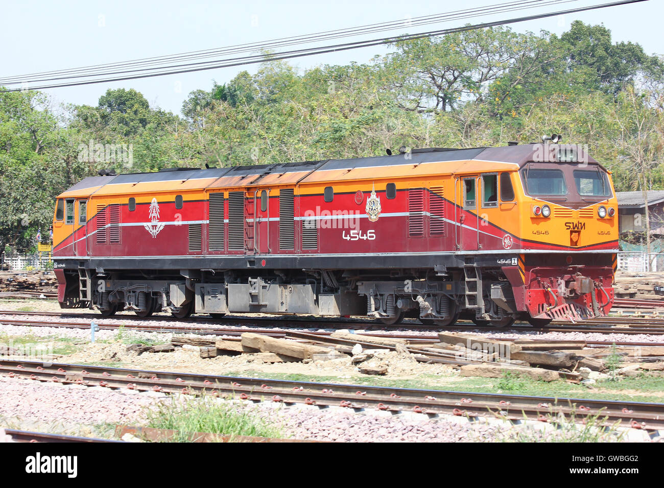 Ge Diesel locomotive no.4546 Stock Photo - Alamy
