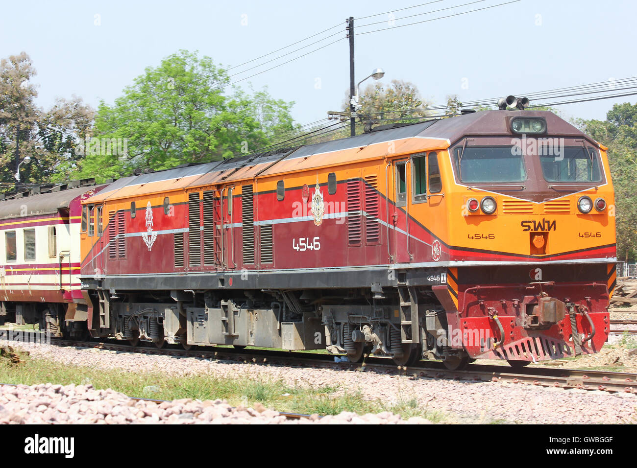 Ge Diesel locomotive no.4546 Stock Photo - Alamy