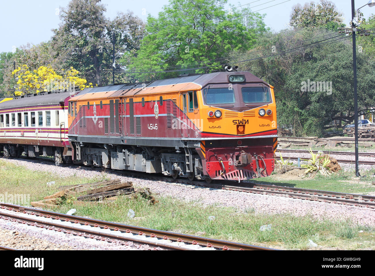 Ge Diesel locomotive no.4546 Stock Photo - Alamy