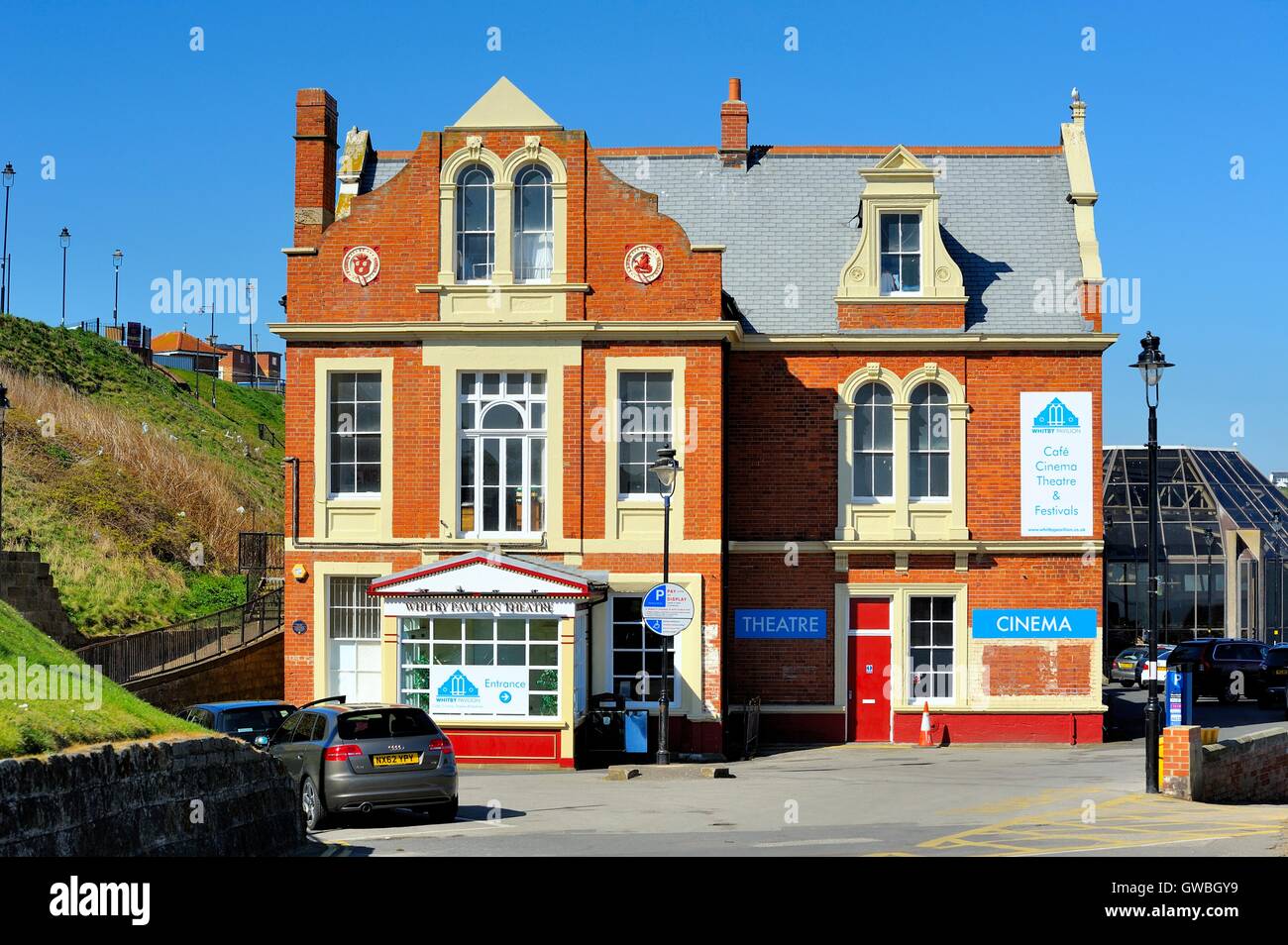 Whitby Pavilon Theatre North Yorkshire England UK Stock Photo - Alamy