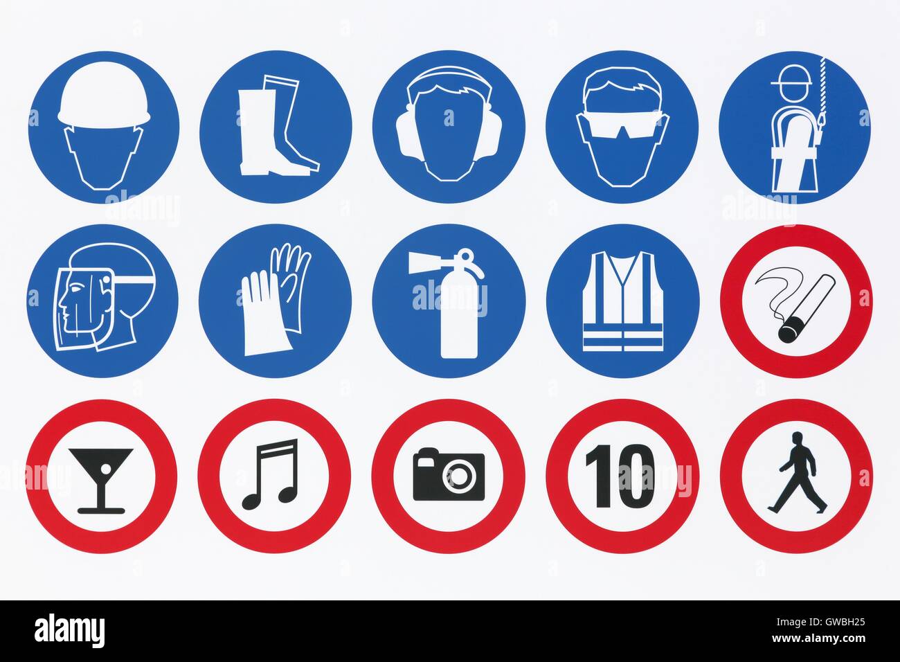 Mandatory signs hi-res stock photography and images - Alamy