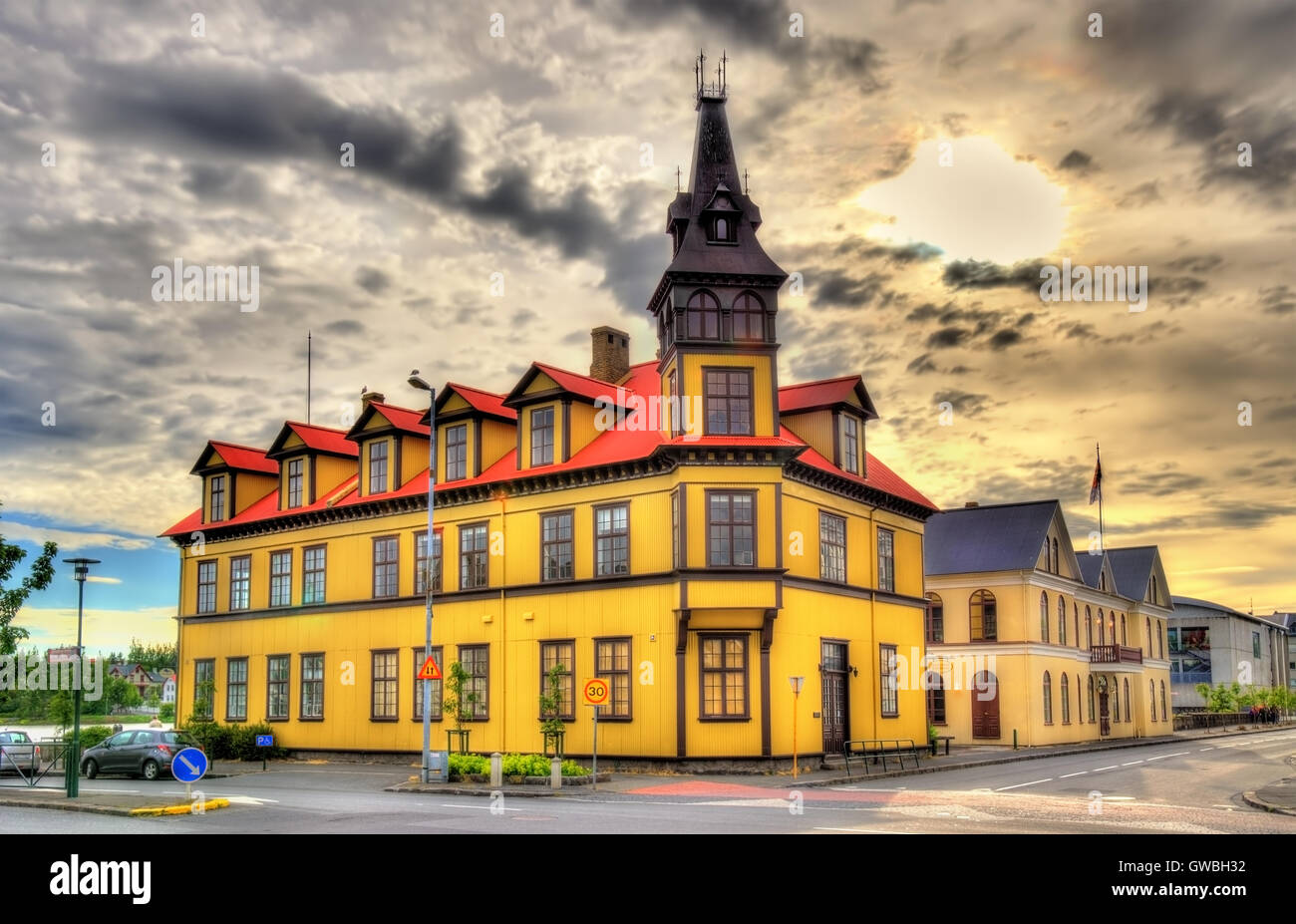 Tjarnarskoli, a school building in Reykjavik - Iceland Stock Photo - Alamy