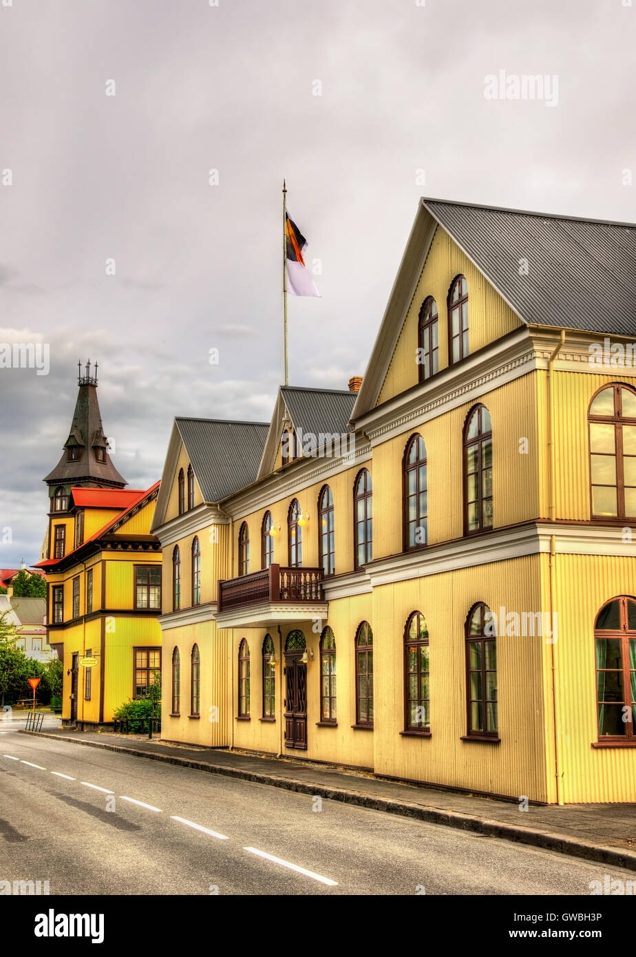 Idno Theatre in the city centre of Reykjavik - Iceland Stock Photo - Alamy