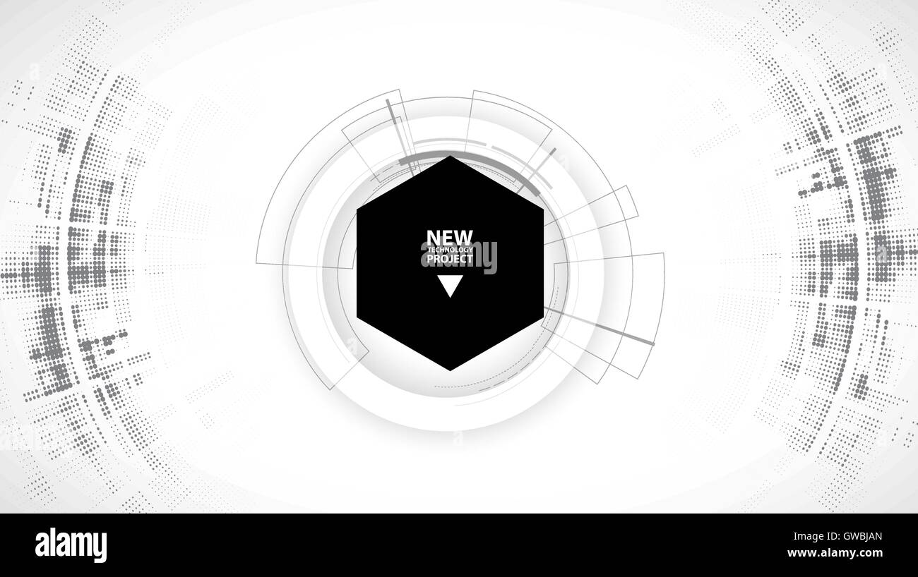 New future technology concept abstract background for business solution ...