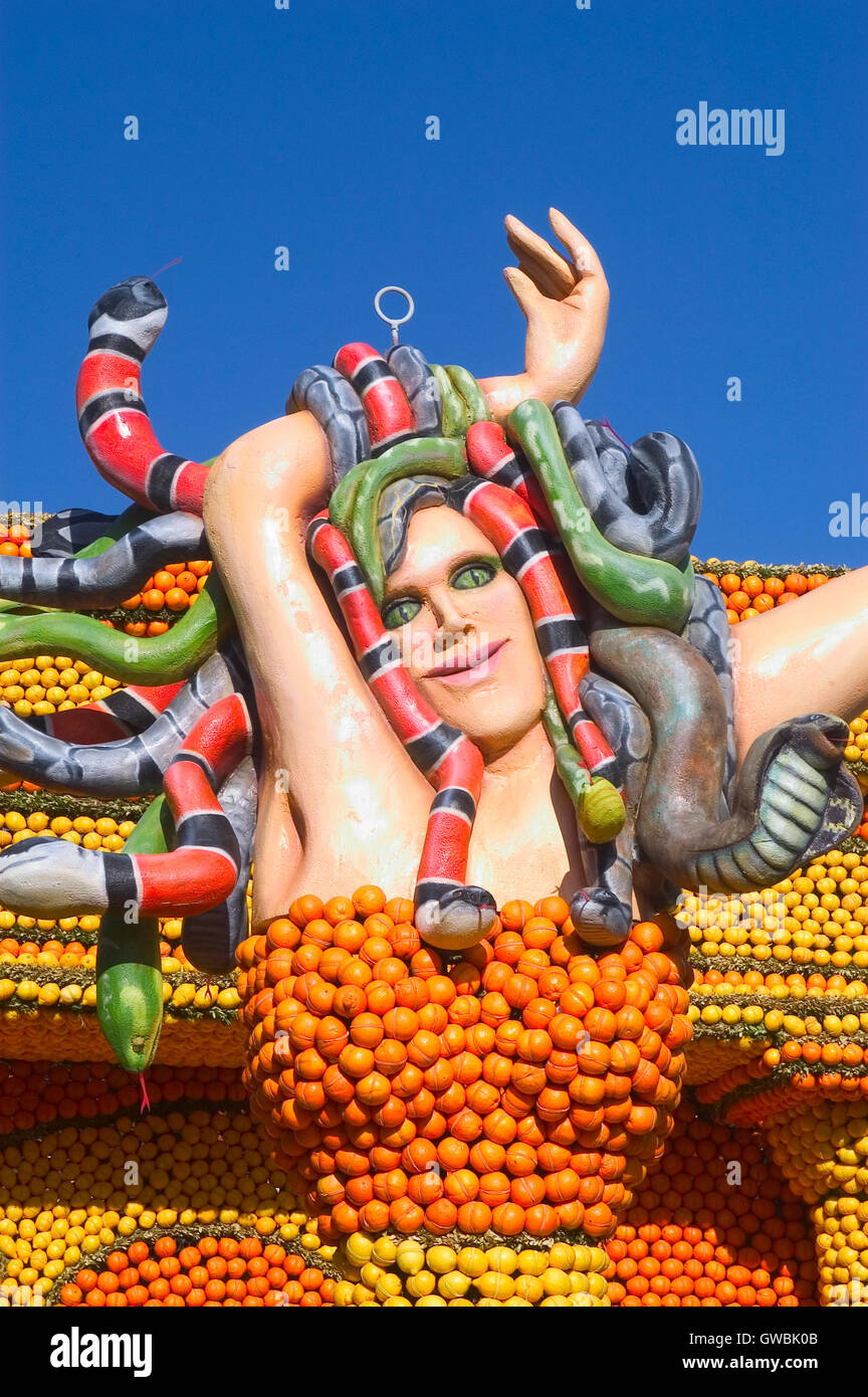 The lemon festival in the French town of Menton is in February each ...