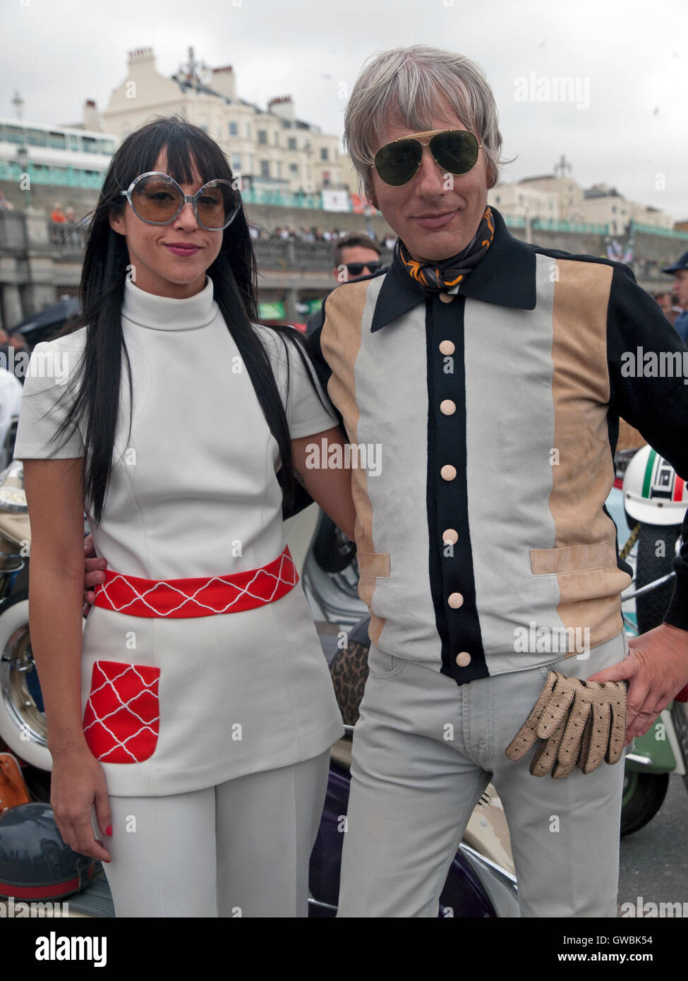 Brighton seafront mods hi-res stock photography and images - Alamy