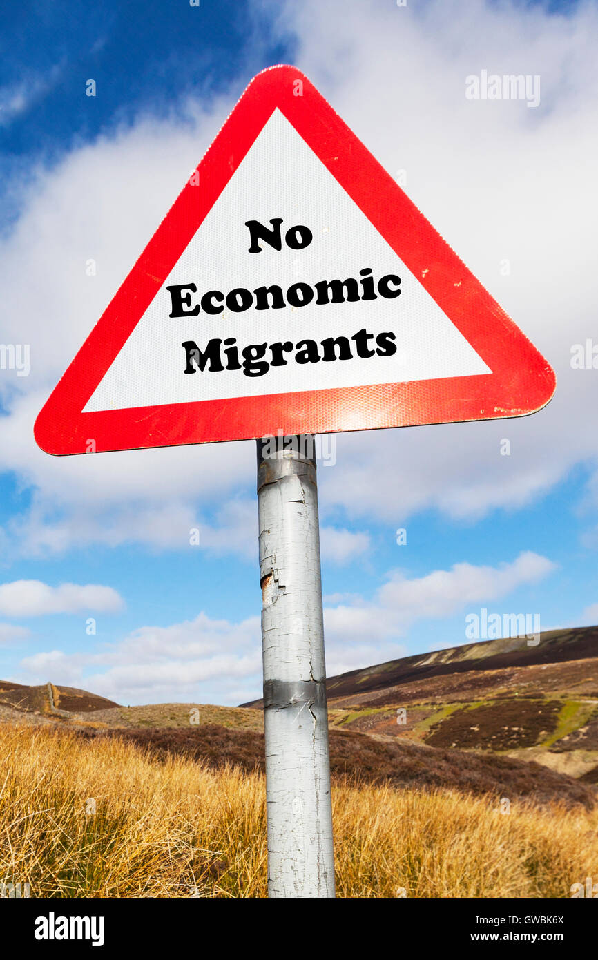 No economic Migrants sign ban block migration law warning forbid UK ...