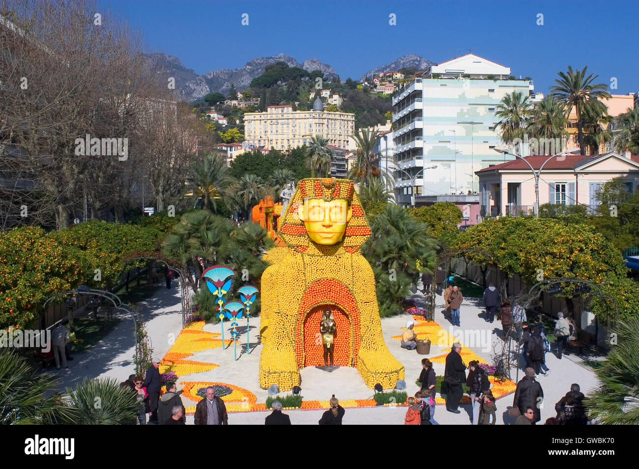 The lemon festival in the French town of Menton is in February each ...